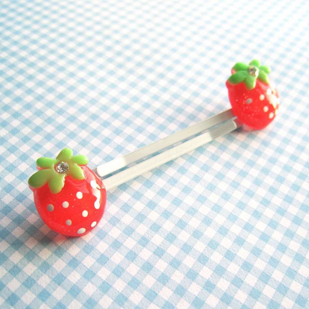 Strawberry Hair Clips on Luulla